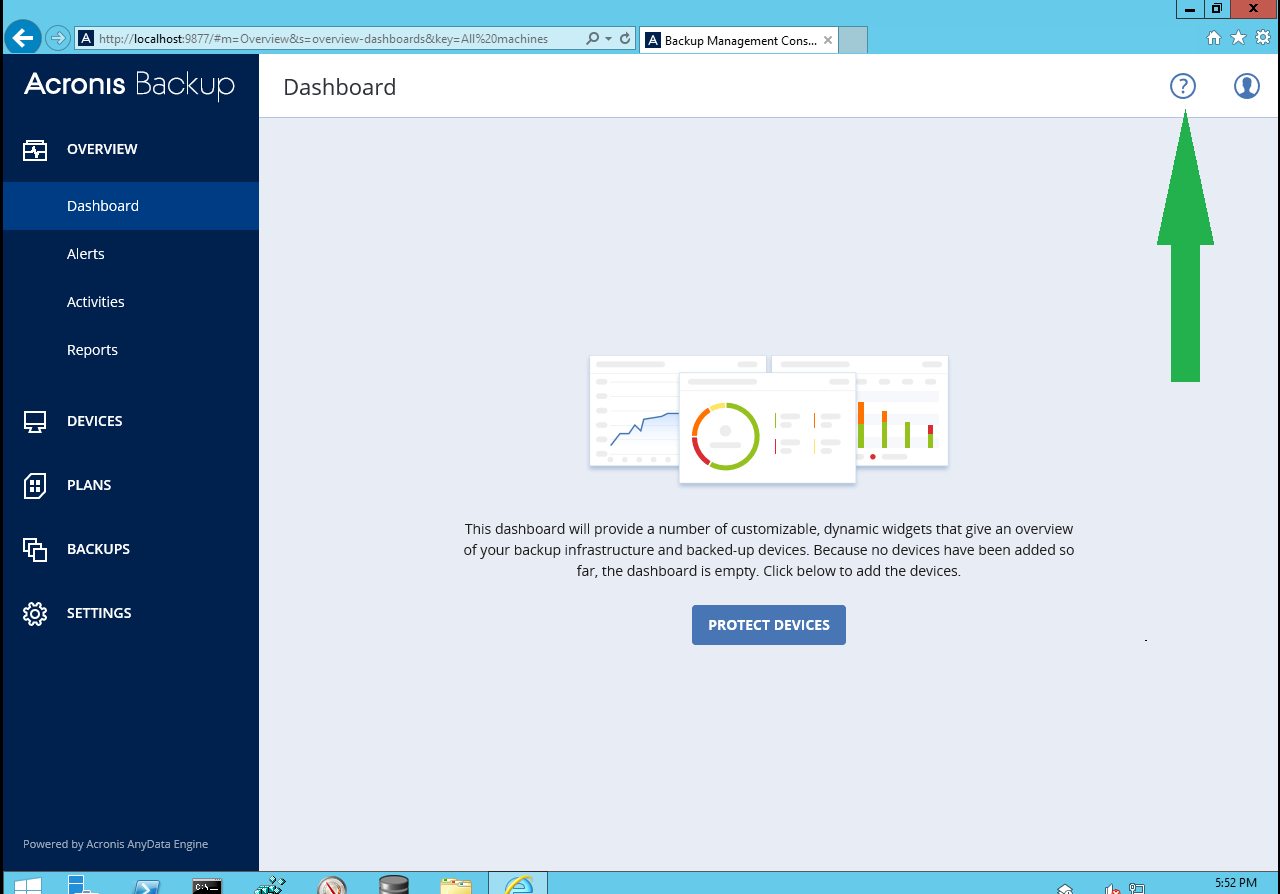 How to View Build Number – Acronis SCS